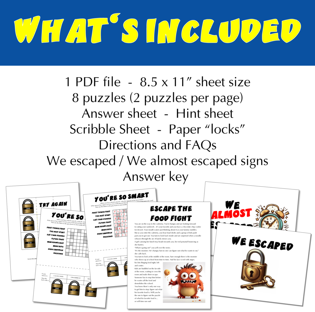 Escape Room Food Fight – Family Game Shelf Shop