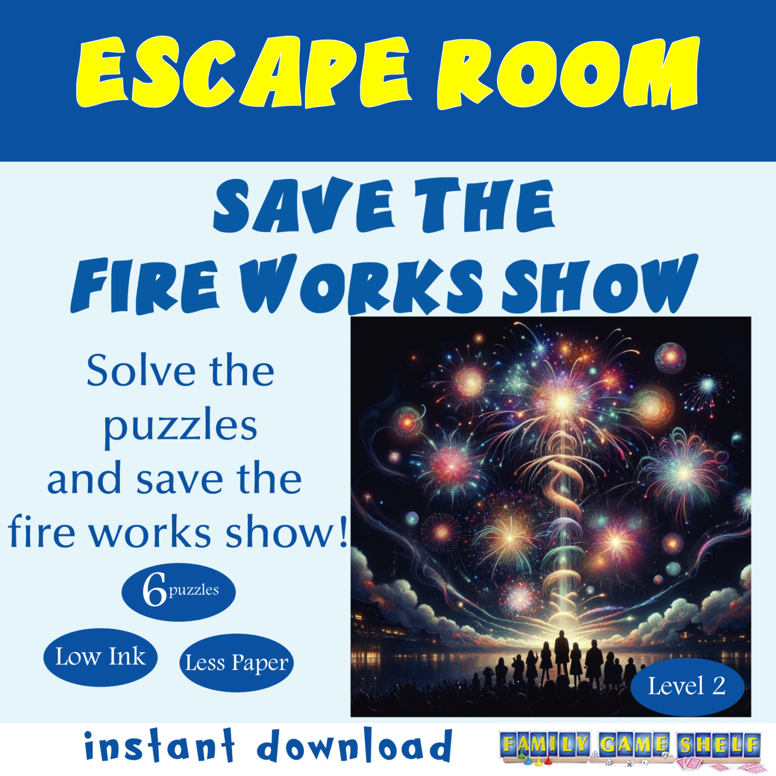 Save the Fire Works Show – Family Game Shelf Shop