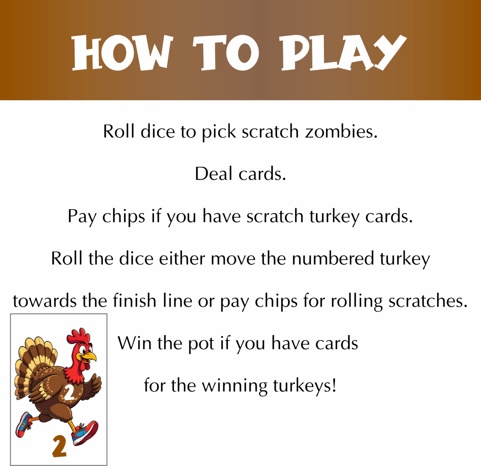 Turkey Trot Race – Family Game Shelf Shop